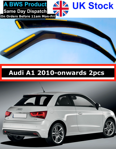 Audi A1 3door hatchback 2010-onwards wind deflectors 2pc | eBay