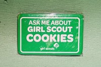 ASK GIRL SCOUTS COOKIES Button Pinback | Offer of the day