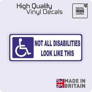 DISABILITY AWARENESS - NOT ALL DISABILITIES LOOK LIKE THIS - Car ...