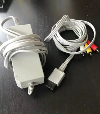 Nintendo Wii Power Cord Power Supply, AC Power Adapter AV Cable | eBay