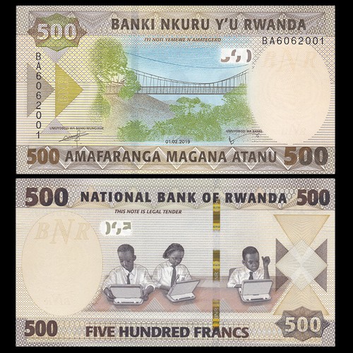 Rwanda 500 Francs, 2019, P-42,Banknote, UNC | eBay