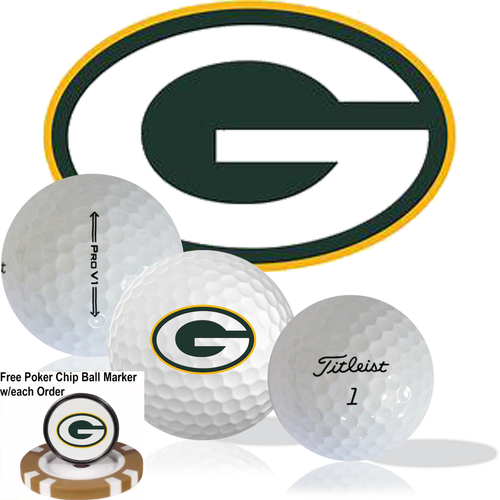 NFL Green Bay Packers • Golf Balls 12 pack • Titleist ProV1 ...