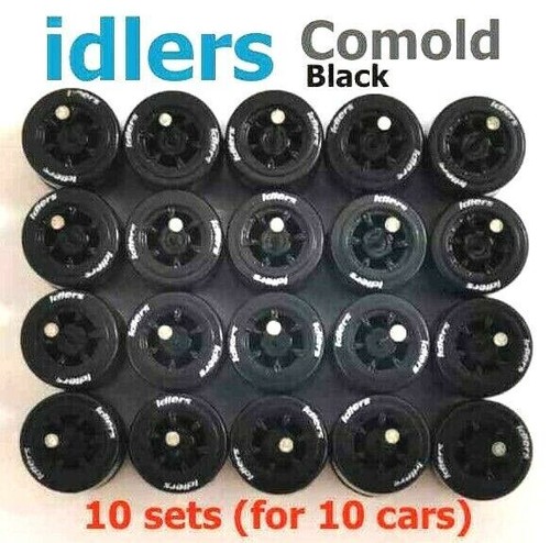 Pneus de ralenti Comold 1:64, jante noire adaptée à Hot Wheels moulé ...