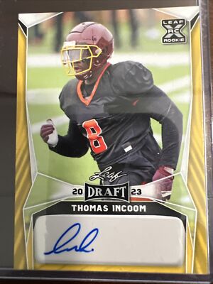Thomas Incoom 2023 Leaf Draft Gold Auto Autograph #BA-TI1 | eBay
