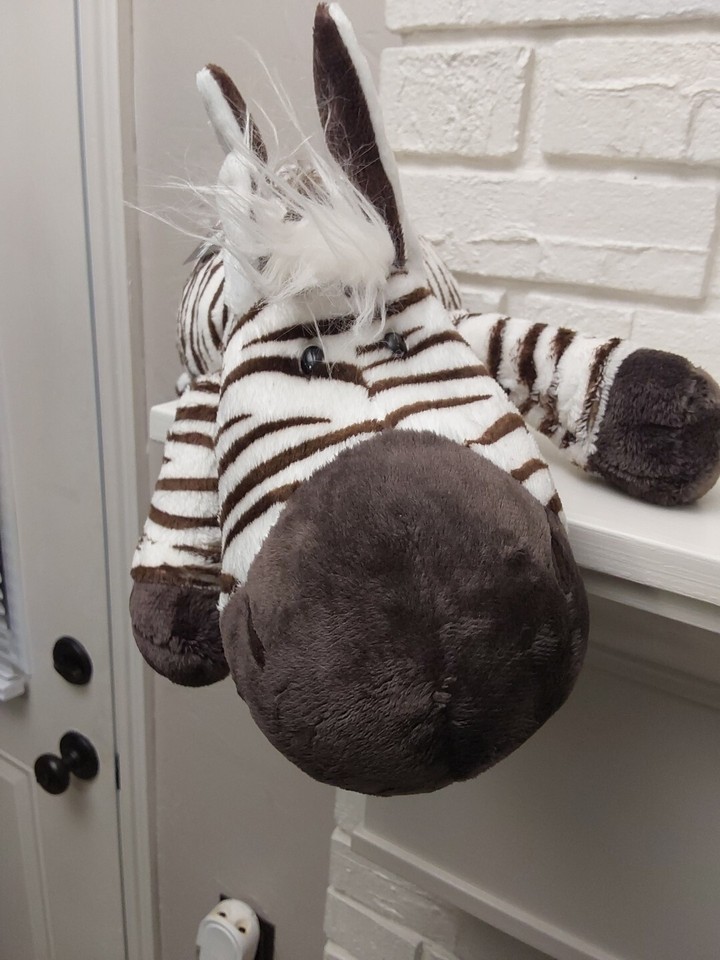 Nici USA Wild Friends Zebra Classic Plush Doll Black White 50cm 19.5 ...