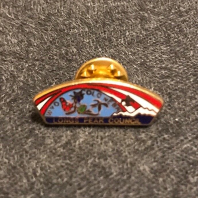 Longs Peak Council BSA Lapel Pin Boy Scouts CSP Shaped Hat Pin | eBay