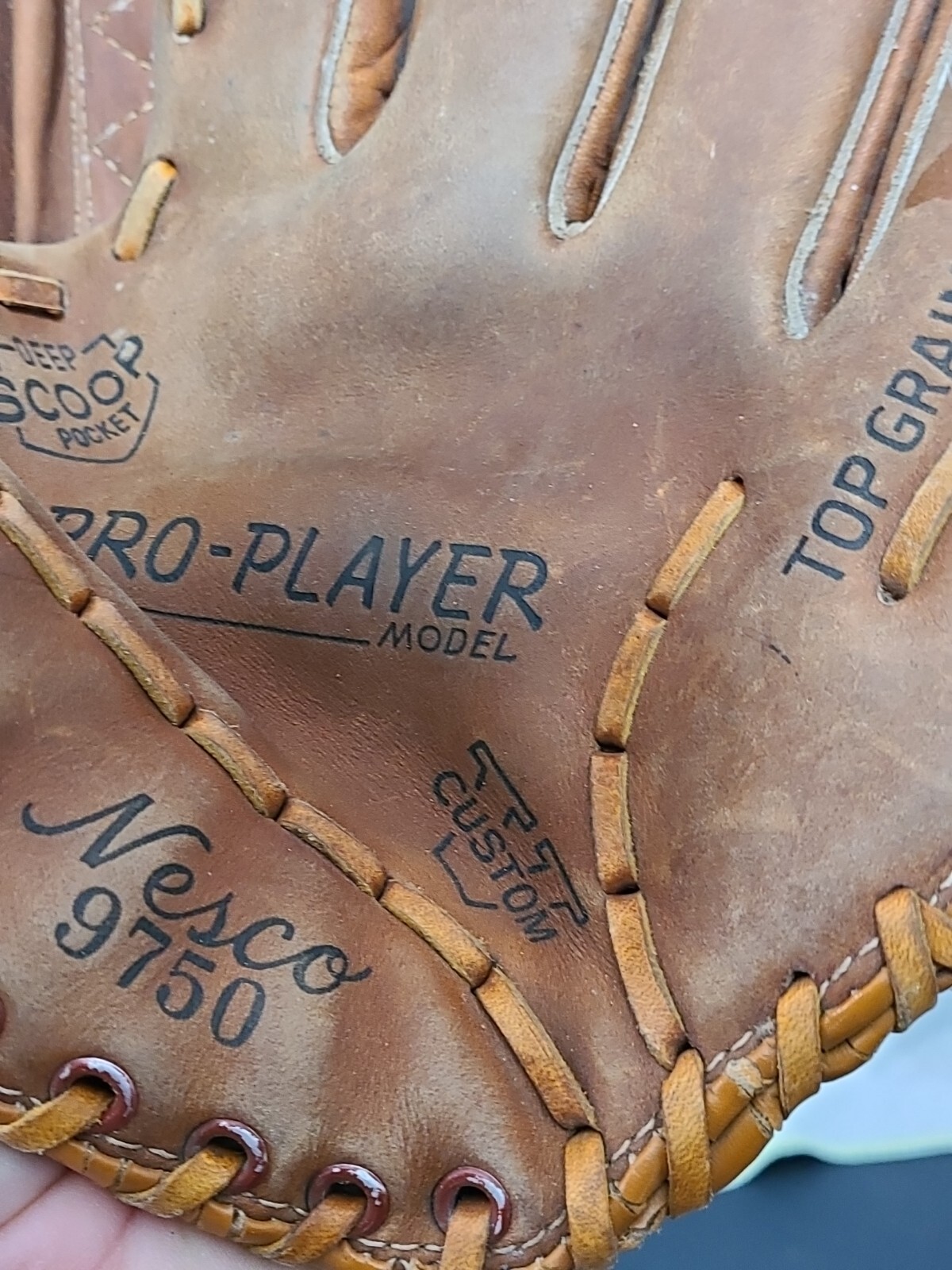 Nesco Allstar 9750 Pro-Player Custom Fit Top Grain Cowhide Baseball ...