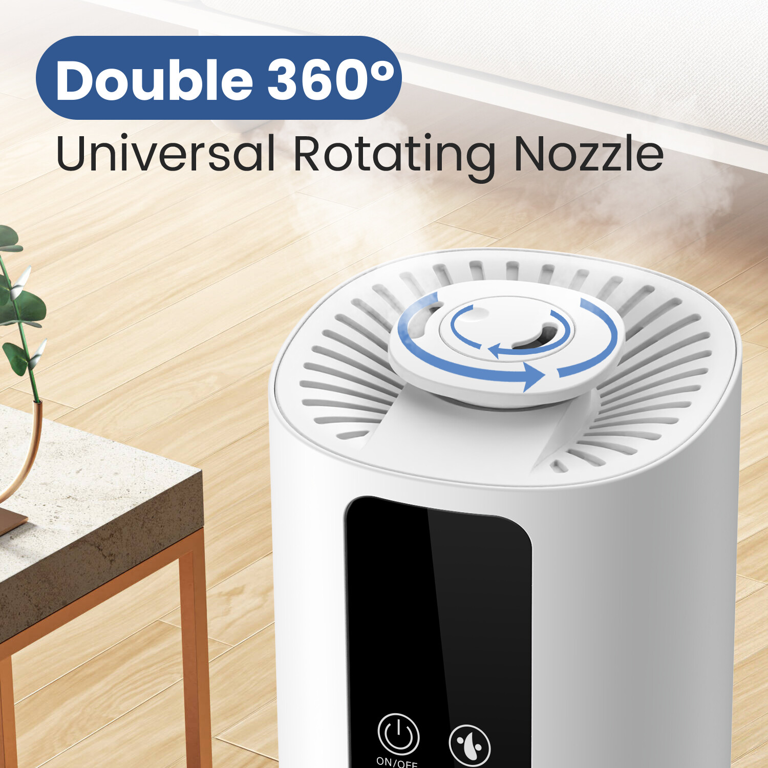 SEJOY 8L Ultrasonic Humidifier Large Room Cool Mist Essential Oil ...