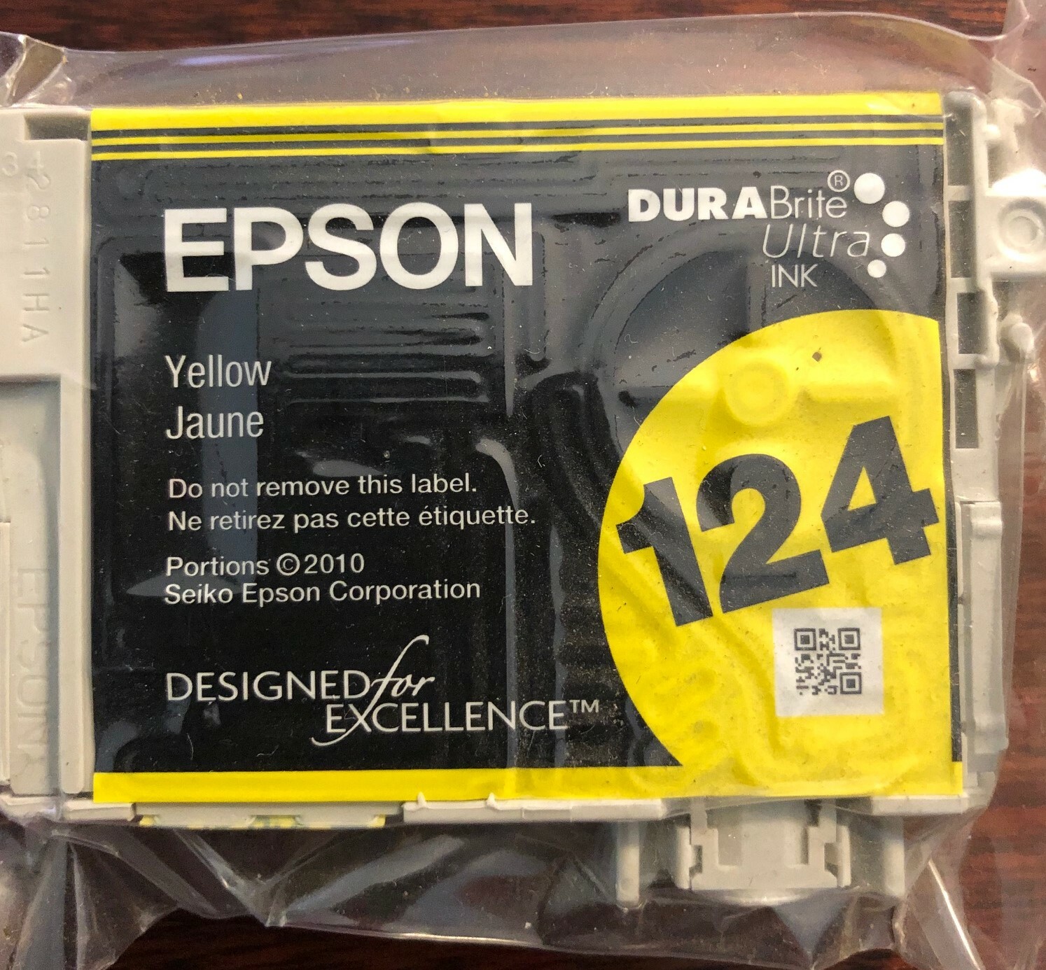 NEW Epson 124 Yellow T1244 Ink Cartridge Genuine | eBay