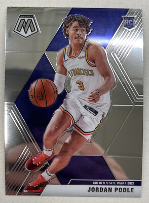 2019-20 Panini Mosaic Jordan Poole Rookie Card RC NBA Golden State ...