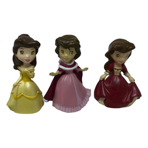Disney Zizzlingers Belle Princess 2" Figures Lot of 3 Zizzle Beauty ...