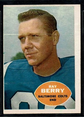 1960 TOPPS FOOTBALL BALTIMORE COLTS RAYMOND RAY BERRY CARD HOF #4 EX | eBay
