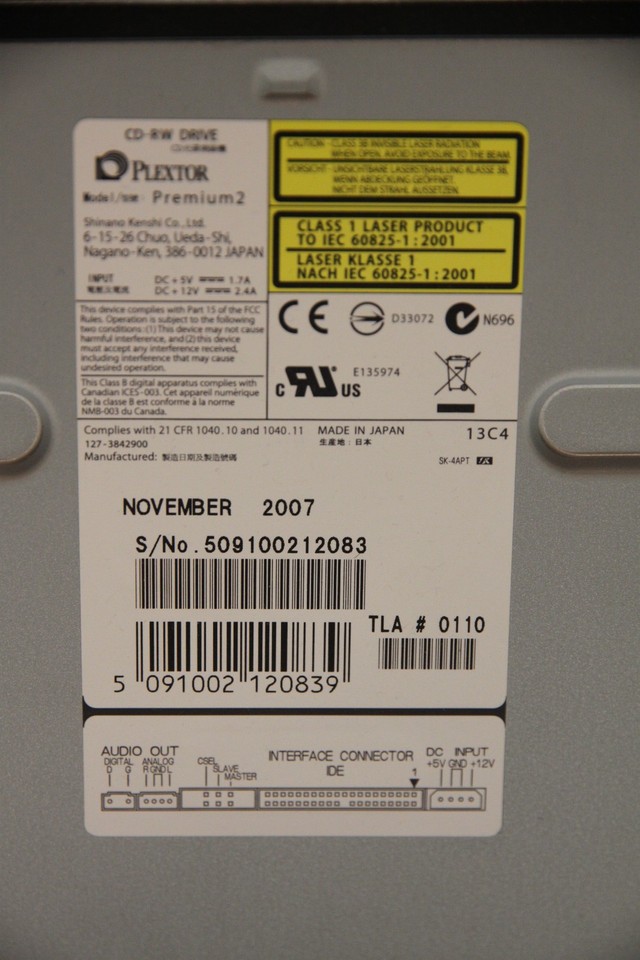PLEXTOR PleXWriter Premium 2 CD-R/CD-RW Internal IDE Drive | eBay