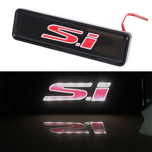 1PCS SI Car Logo LED Light Front Grille Bumper Emblem Badge Illuminated ...