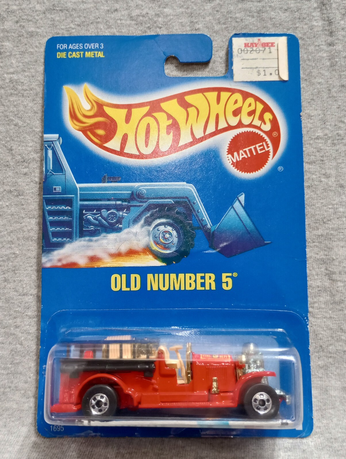 Hot Wheels 1990 Old Number 5 #1 blue card | eBay
