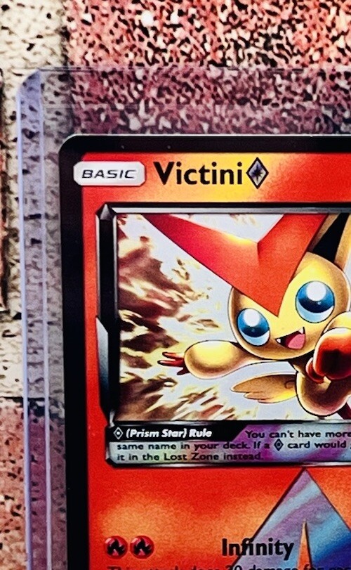 Victini Holo Prism Star Rare S&M Dragon Majesty 7/70 Fresh Holo Pokemon ...