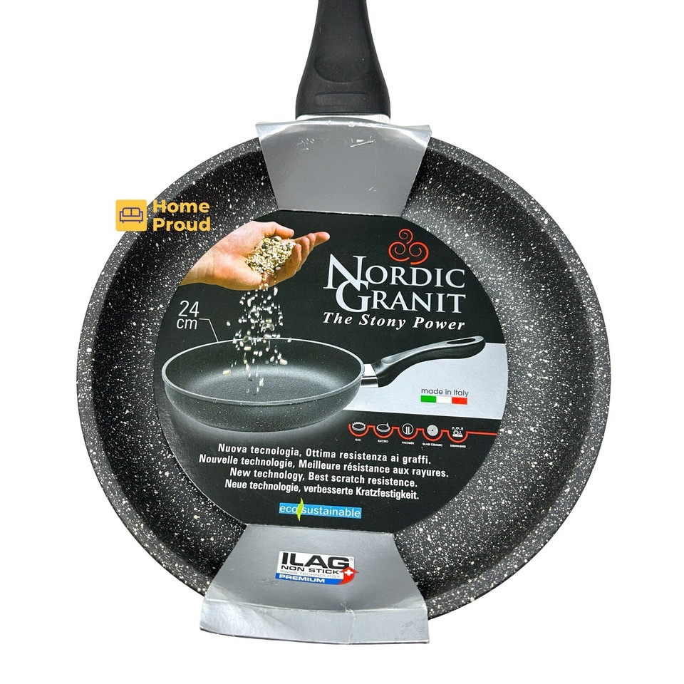 Premium Frying Pan Nonstick Skillet Made In Italy Cookware (24 Cm, 9.4 ...