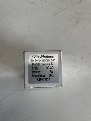 123eWireless 123-NMT2 2W Termination Load DC-3G, Power 2W 50Ω Type-N | eBay