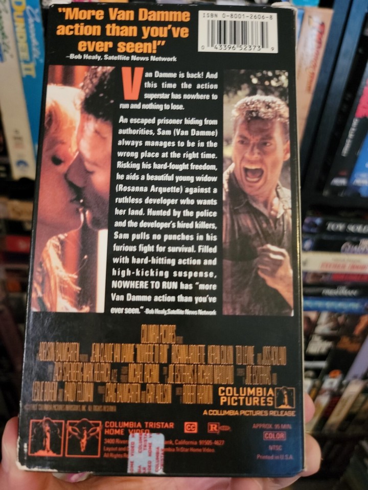 Nowhere To Run 1993 VHS Original Release Version | eBay
