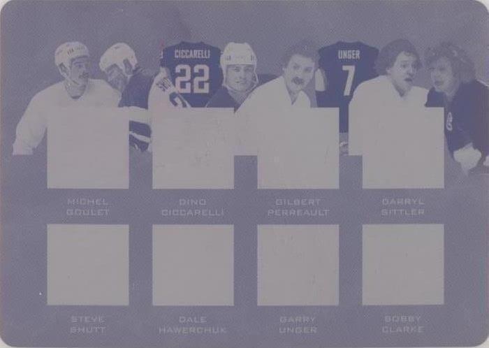 2017 Leaf In the Game Used - Team 8 Bobby Clarke, Dale Hawerchuk ...
