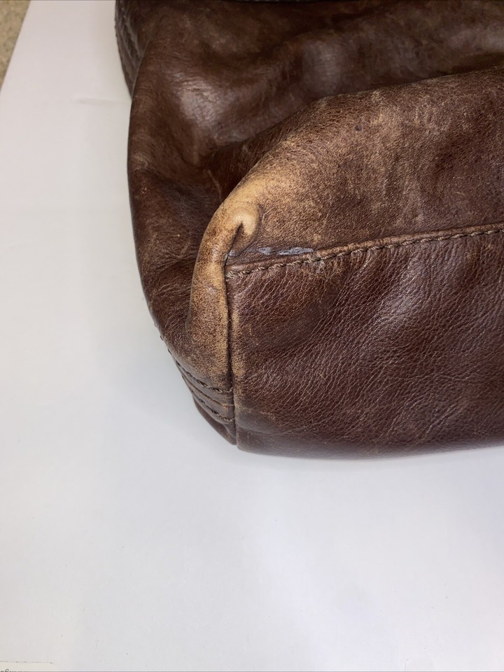 Coach Legacy BROOKLYN Dk Brown Pocket Leather Large Messenger Tote Bag ...