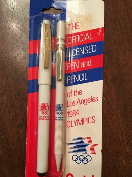 Pentel Official Licensed Pen Pencil Los Angeles 1984 Olympics for sale ...