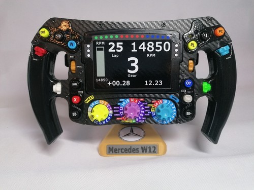Lewis Hamilton_FULL SIZE replica W12 Mercedes F1 steering wheel | eBay