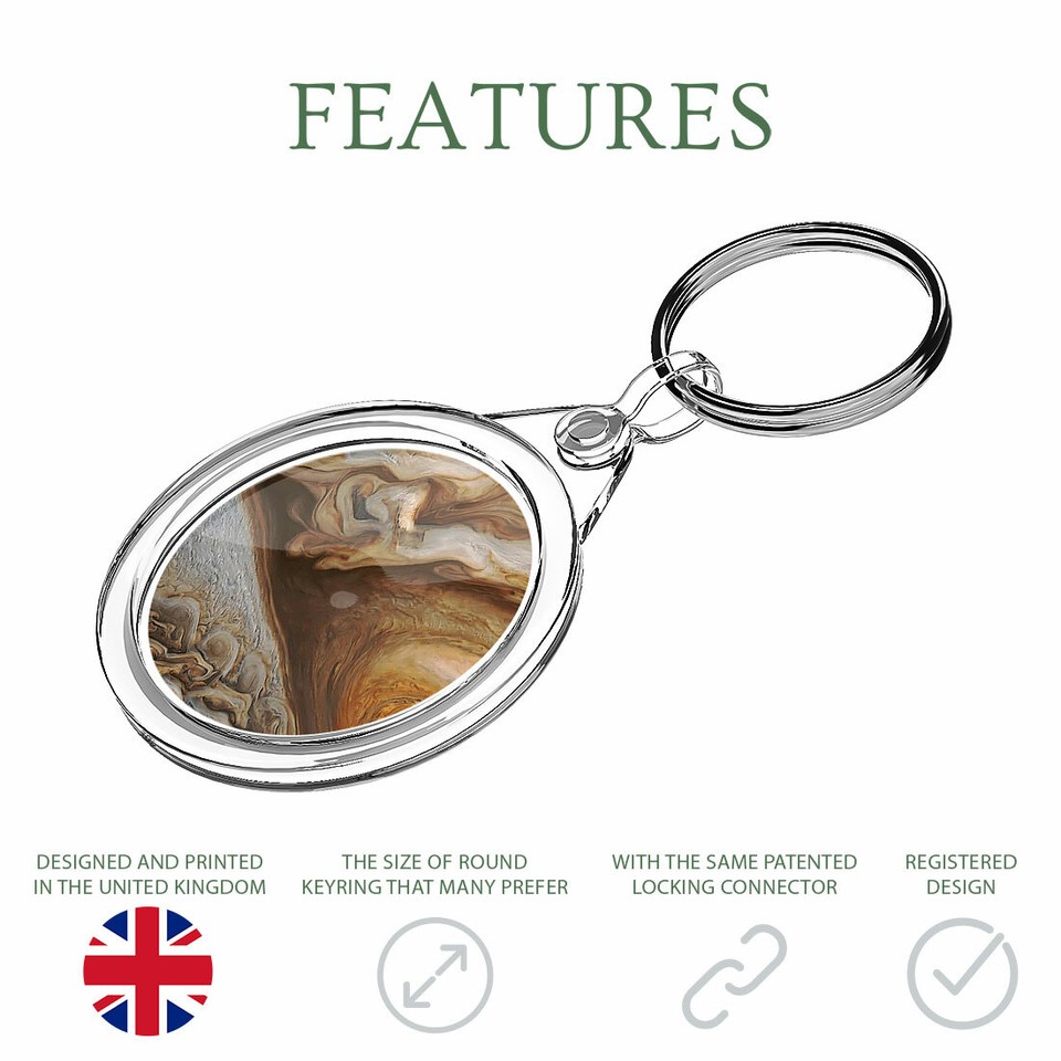 1 x Cool Jupiter Planet Space NASA - Keyring IR02 Mum Dad Birthday Gift ...