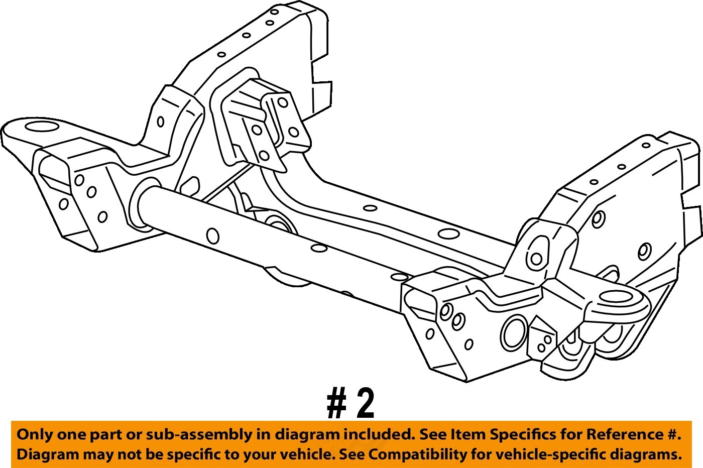 GM OEM 11-19 Express 2500 Frame Frame Components-Front Section 84339691 ...