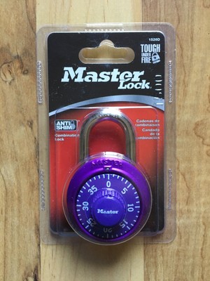 Master Lock Purple Combination Padlock,Number of Dials 1 1526D | eBay