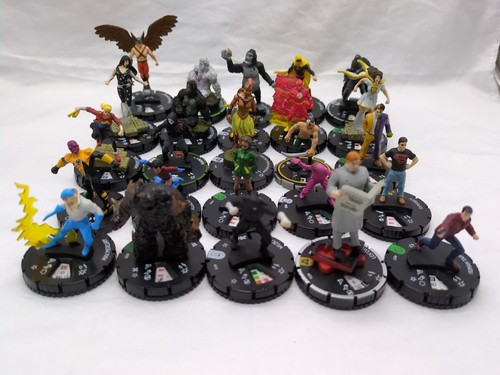 Lot Of (25) Marvel DC Heroclix Figures Commons And Uncommons *No Cards ...