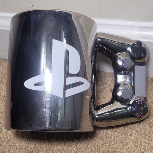 PlayStation Official Silver 4th Gen Controller Ceramic Coffee Mug By ...