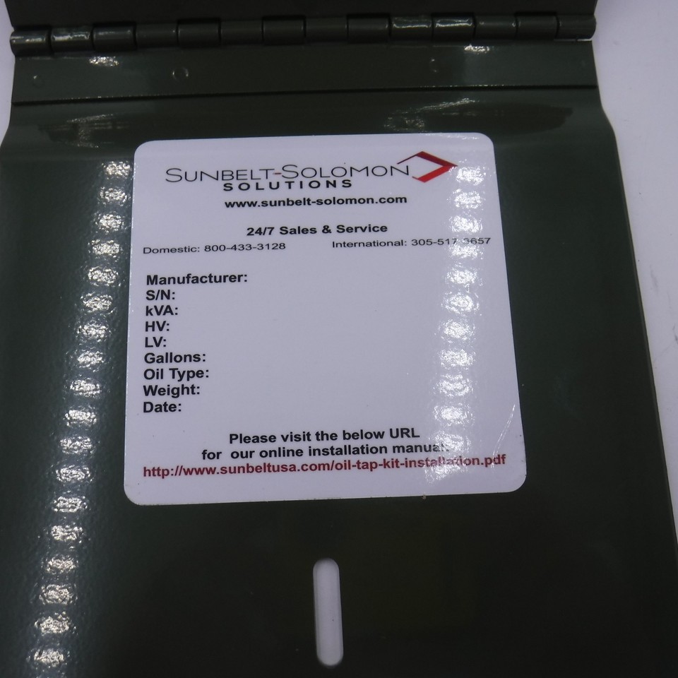 Sunbelt Solomon Solutions Transformer Oil Tap Safe Sample Kit | eBay