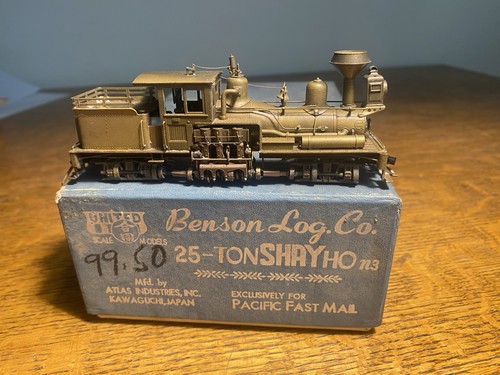 Brass HOn3 Benson Log Company Pacific Fast Mail Ex Cond. I prefer ...