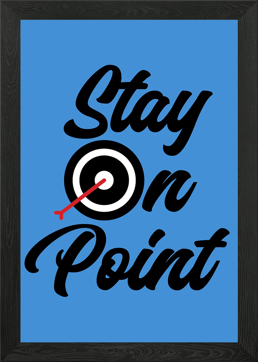 Stay on Point 2 Framed Wall Art Poster Canvas Print Picture | eBay UK
