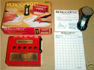 ALDON WORD-O-MATIC ELECTRONIC HANDHELD WORD TOY GAME VINTAGE WORD ...