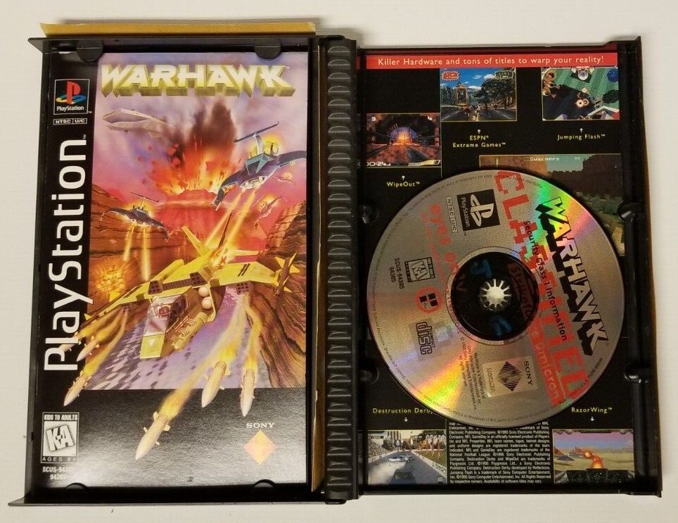 WARHAWK (SONY PLAYSTATION 1 PSX, 1995) LONGBOX CIB W/ MANUAL (watch for deals) 711719430520| eBay