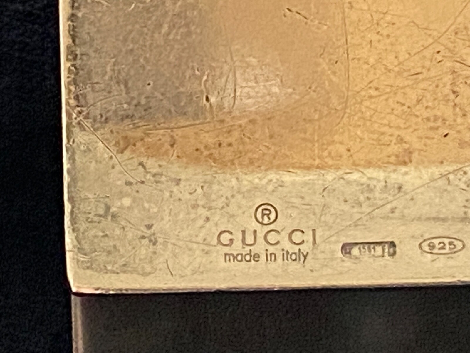 Vintage GUCCI Sterling Silver 925 Stamp Insignia Trad… - Gem