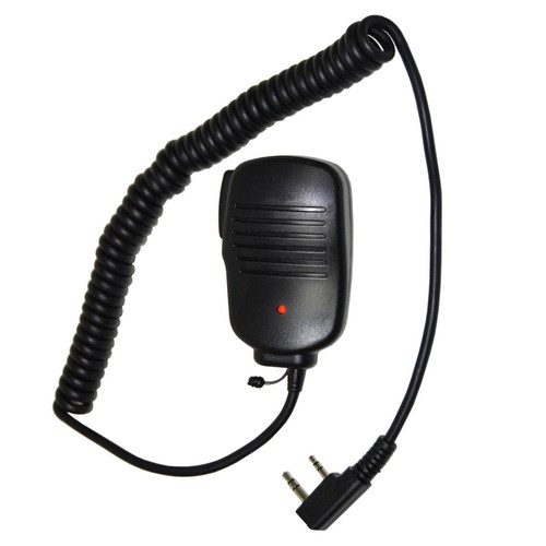 HQRP 2 Pin Ptt Mini Speaker Microphone for Kenwood Th TK Series Radio ...
