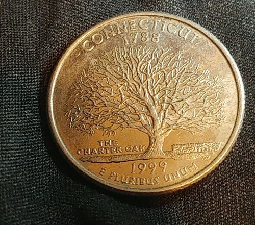 1999 Connecticut 1788 D Quarter Coin Liberty United States Of America ...