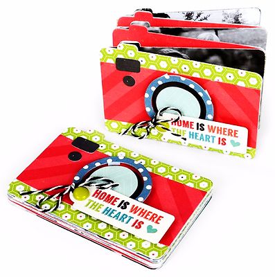 Sizzix Bigz Camera die #660449 Retail $19.99 designer Echo Park Paper ...