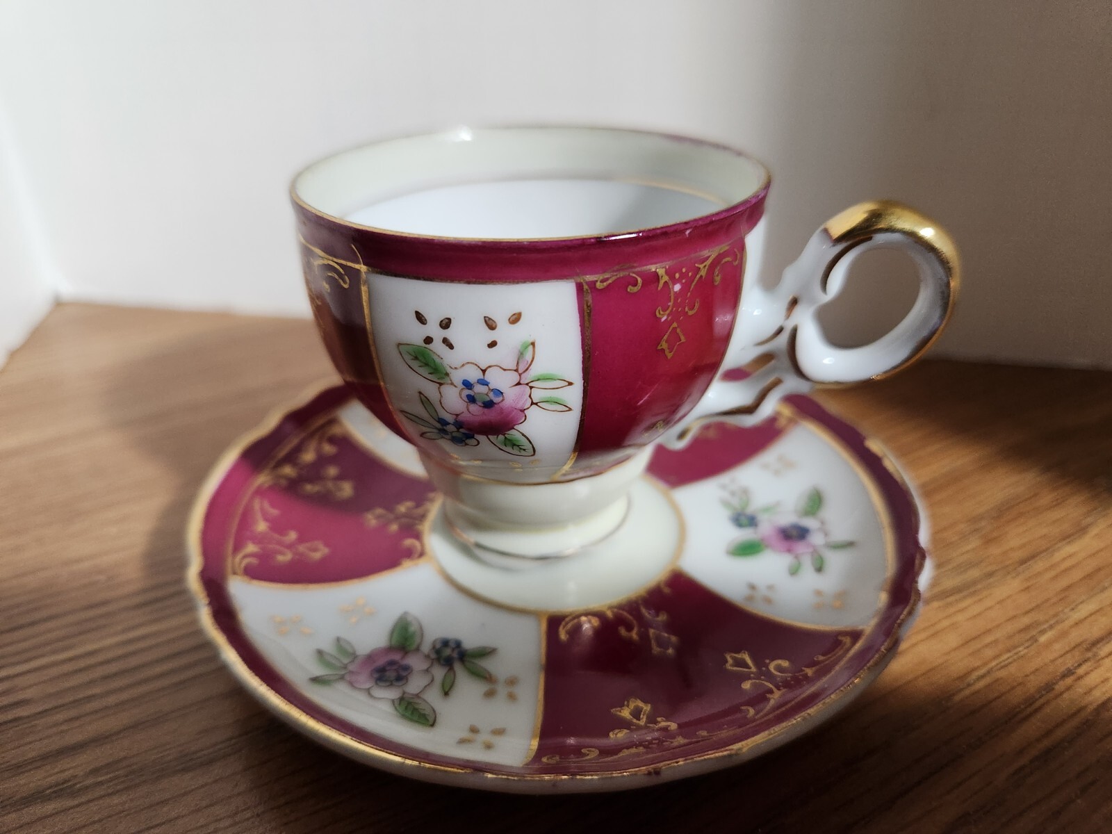 Japan - small Tea Cup & Saucer Asian Oriental China Floral | eBay