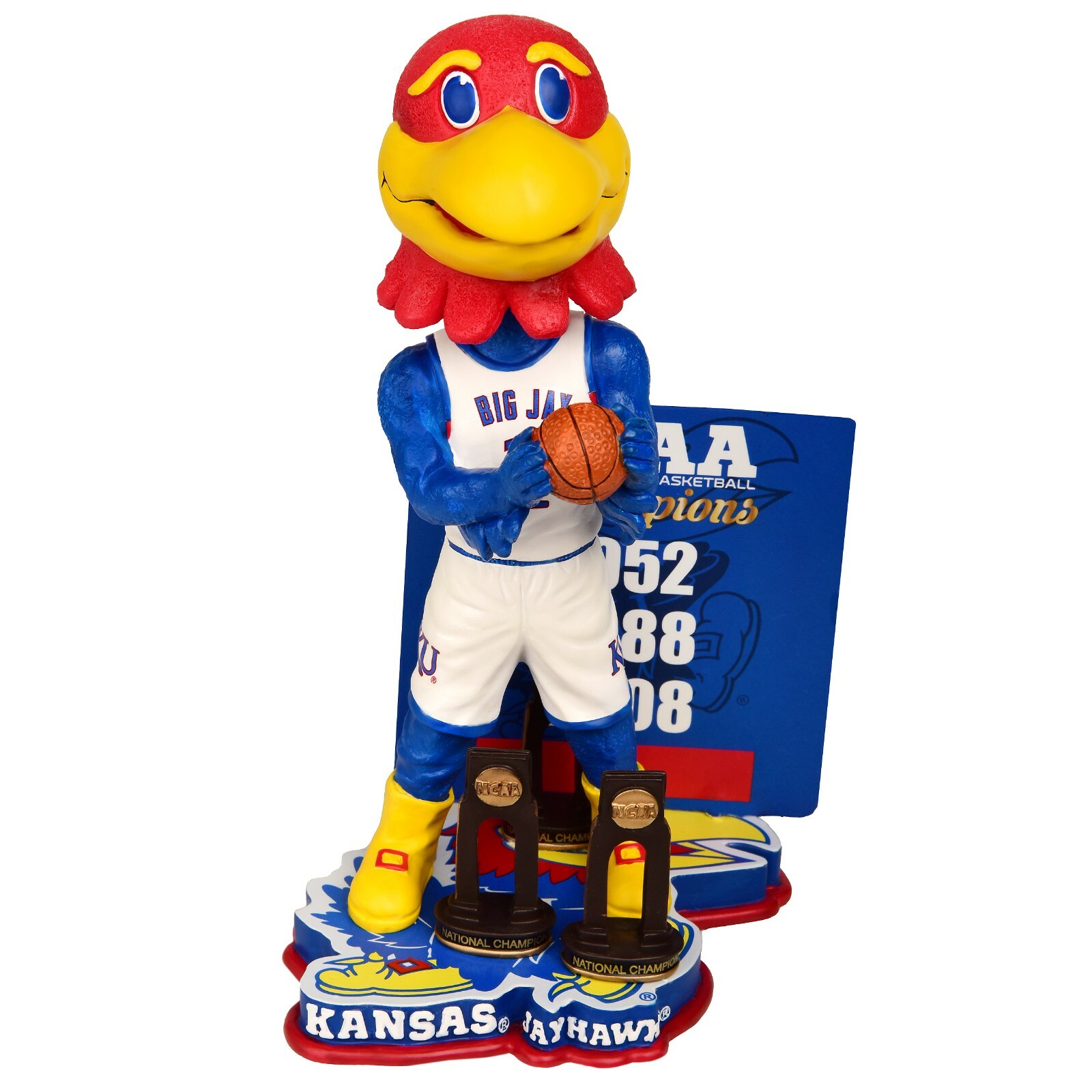 Big Jay Kansas Jayhawks NCAA Mens Basketball National Champ. Bobblehead ...