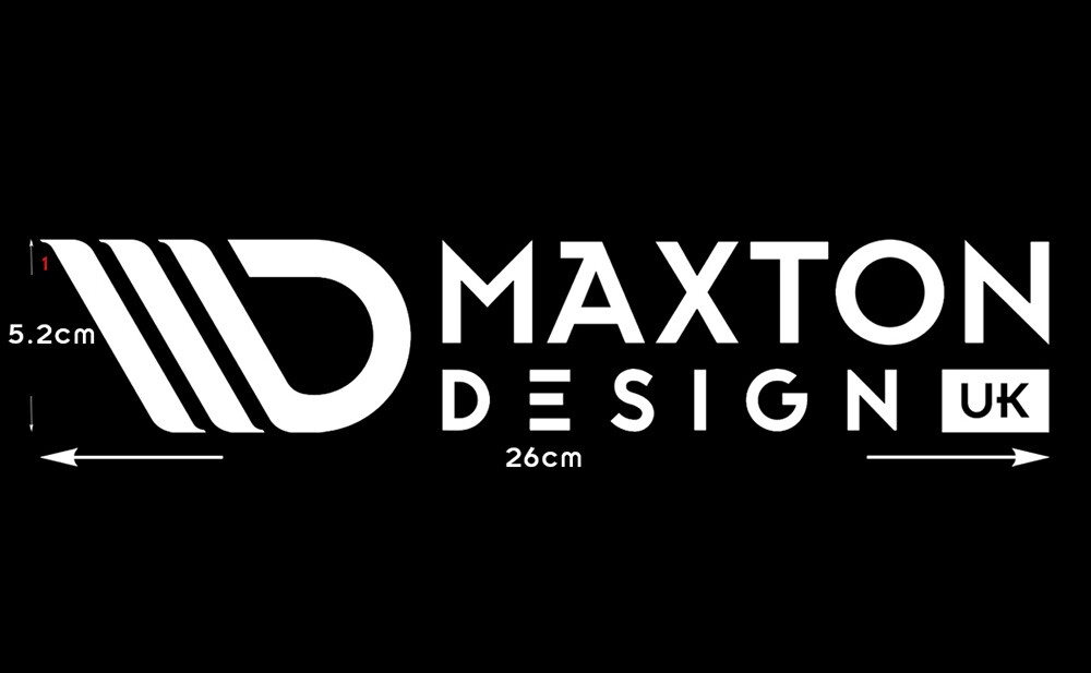 White Maxton Designs Car Stickers Decals Set | eBay UK