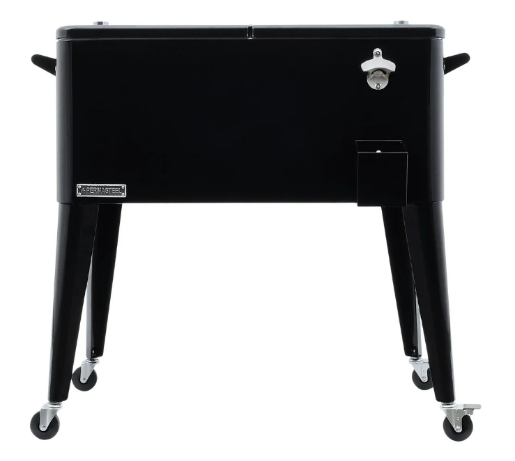 Cooler Patio Vintage Style Chest Summer Serving Deck Caster Ice Station ...