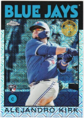 ALEJANDRO KIRK RC 2021 TOPPS CHROME ROOKIE MOJO REFRACTOR SILVER PACK ...