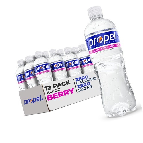 Propel Berry, Zero Calorie Sports Drinking Water with Electrolytes 12 ...