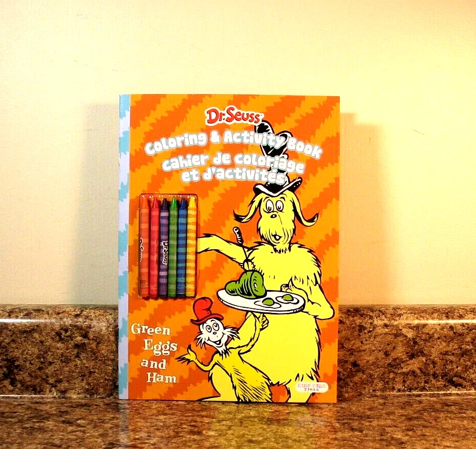 Green Eggs And Ham Book Cover Coloring Pages