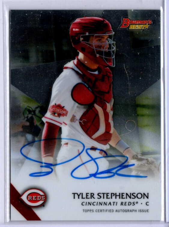 2015 Bowman's Best Baseball Best of 2015 Tyler Stephenson ROOKIE AUTO ...