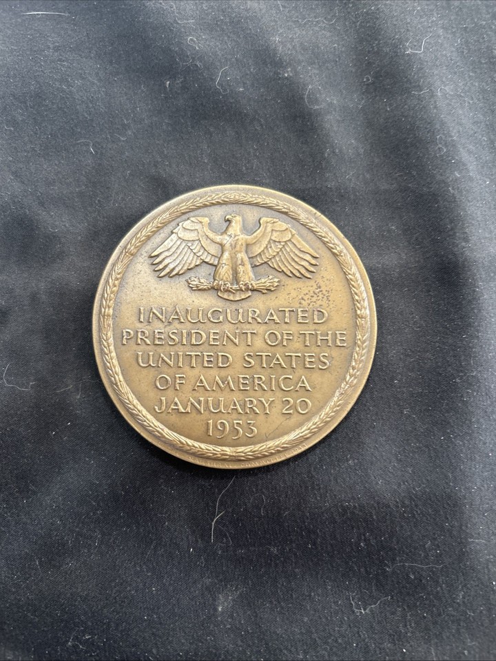 Dwight D. Eisenhower Official Inaugural Medal, First Term, 1953, bronze ...